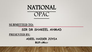 National OPAC | PPT