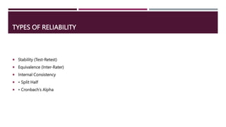 Validity and Reliability of an Instrument Brief Introduction.pptx