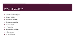 Validity and Reliability of an Instrument Brief Introduction.pptx