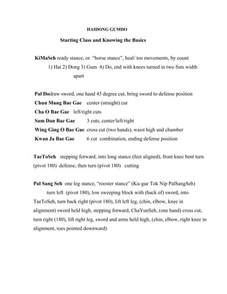 Haidong gumdo-gup-manual | PDF