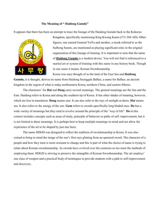 Haidong gumdo-gup-manual | PDF