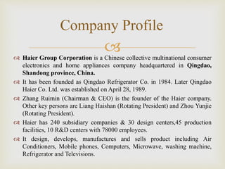 Haier | PPTX