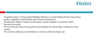 Haier ppt | PPTX