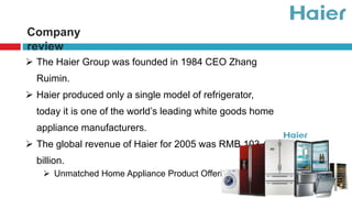 Haier ppt | PPTX