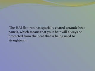 Hai flat iron | PPT | Hair Care | Beauty