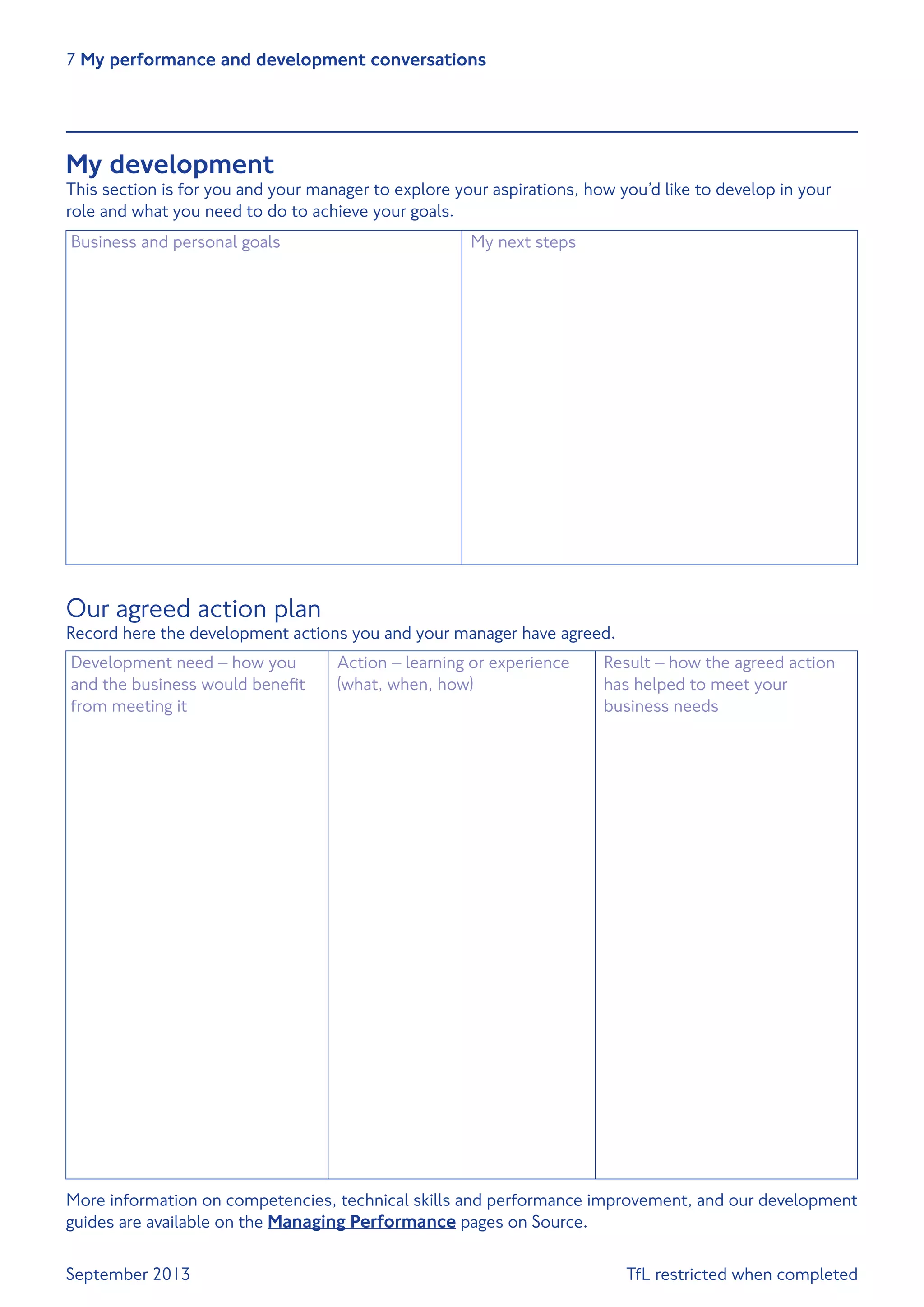 Performance and development_form | PDF