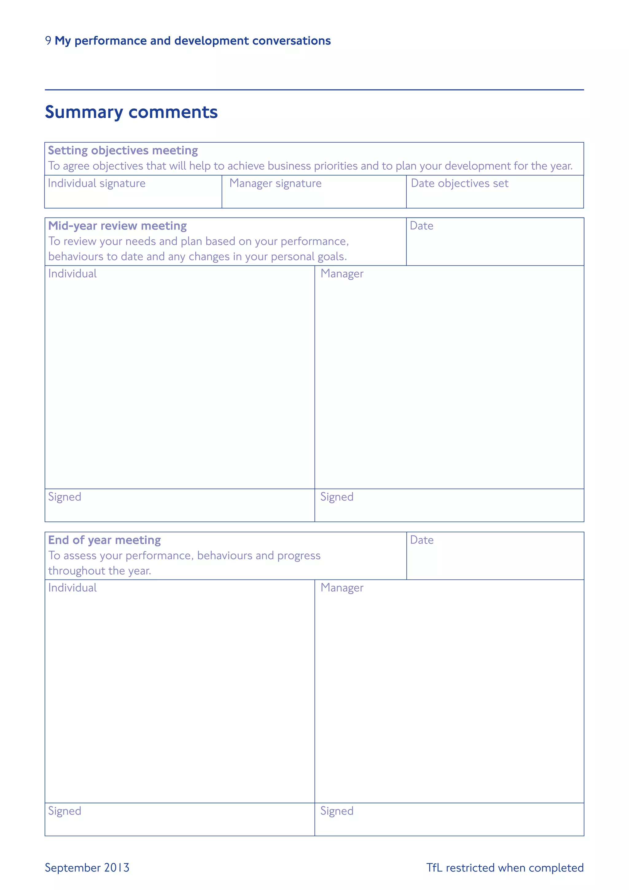 Performance and development_form | PDF