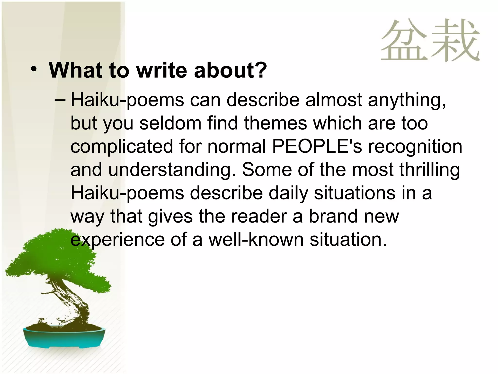 Haiku | PPT