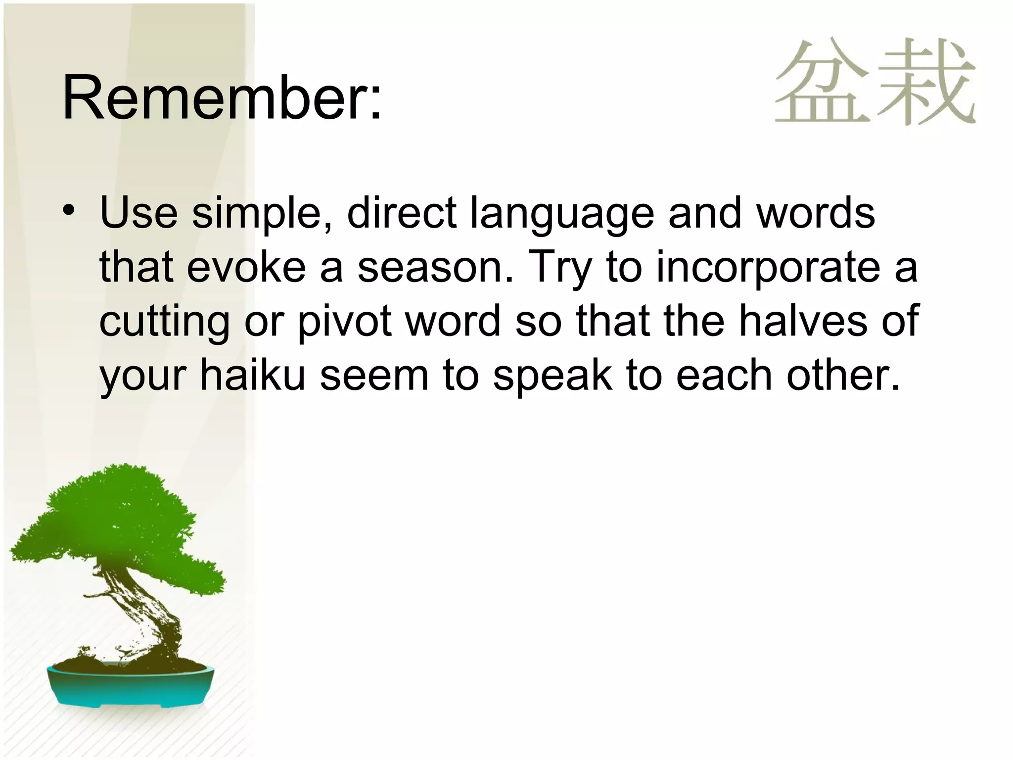 Haiku | PPT