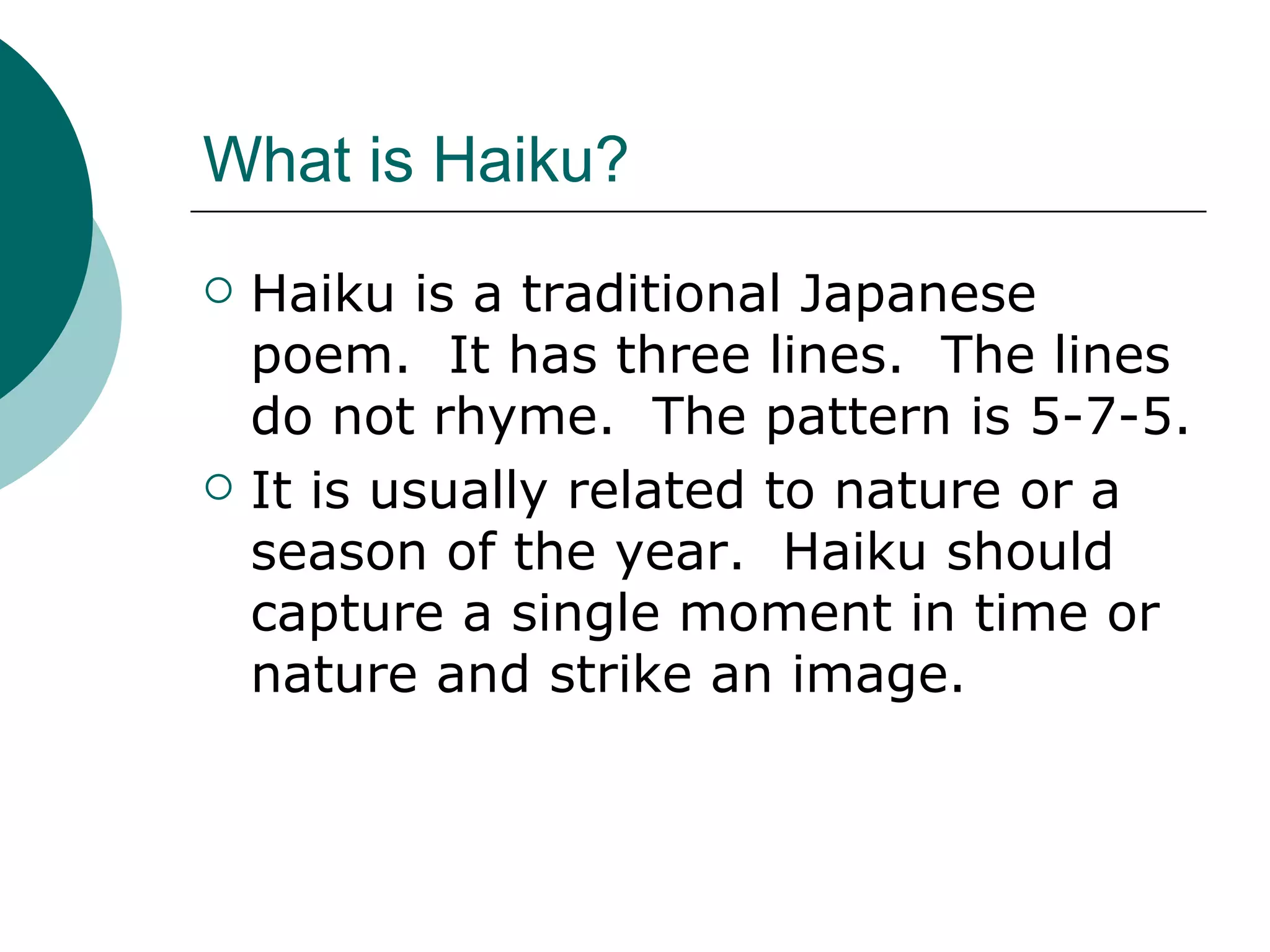 Haiku | PPT