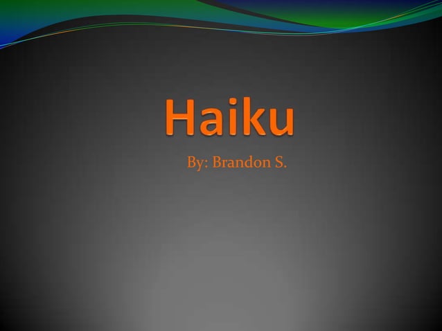 Haiku | PPTX