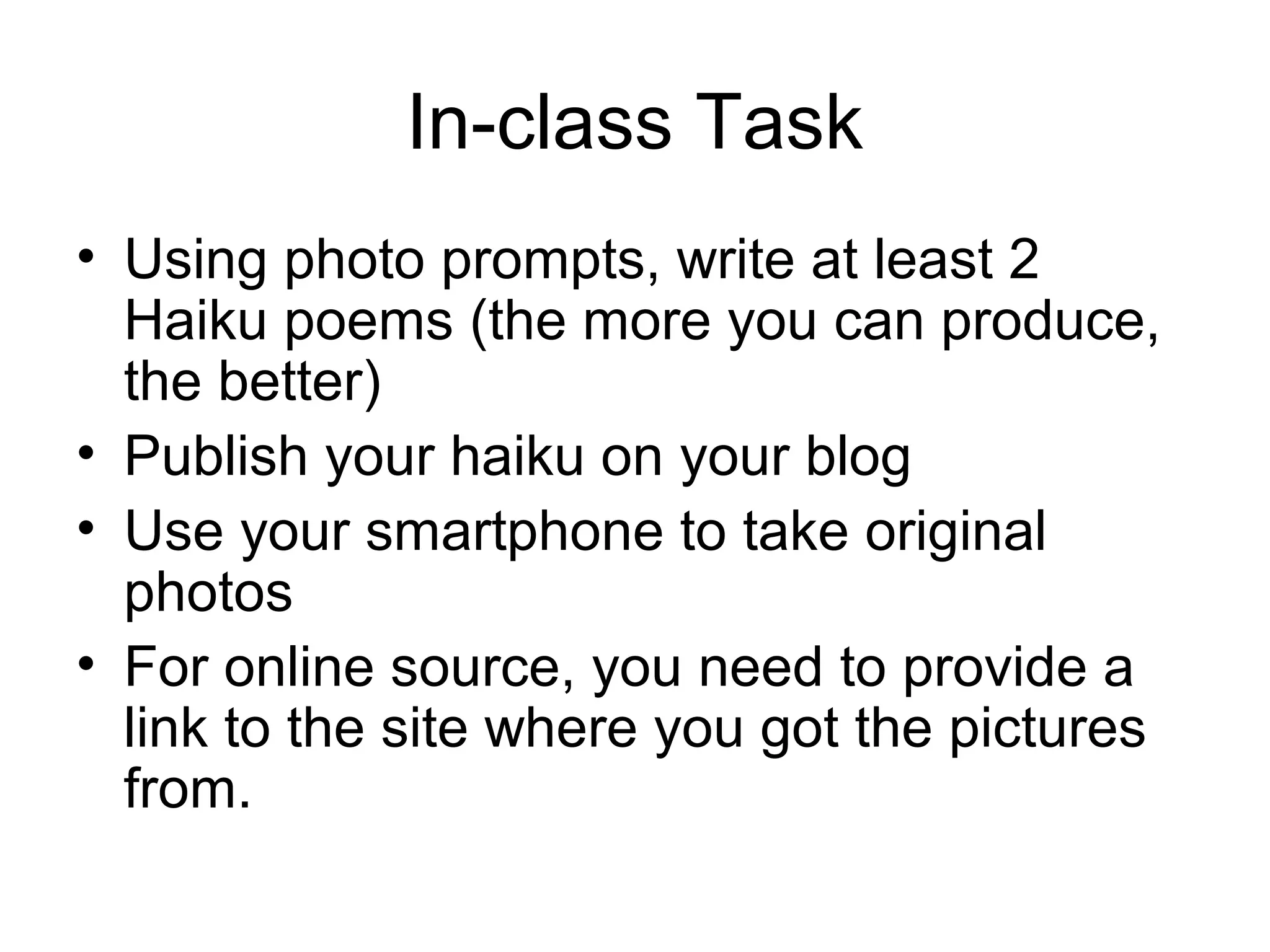 Haiku | PPT