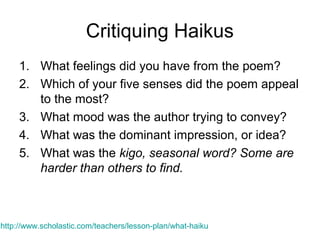 Haiku | PPT