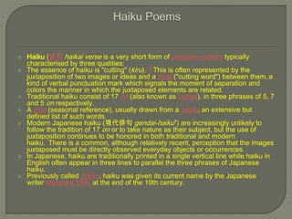Haiku Poems | PPTX