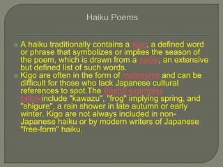 Haiku Poems | PPTX