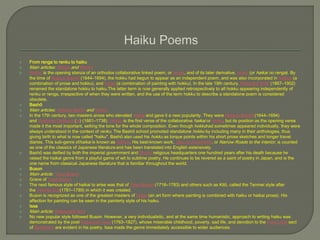 Haiku Poems | PPTX