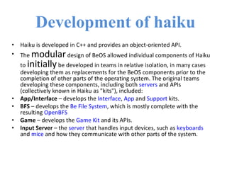 Haiku os | PPT