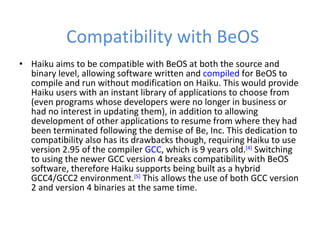 Haiku os | PPT