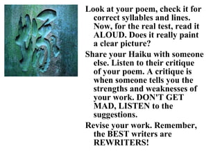 Haiku Poetry | PPT