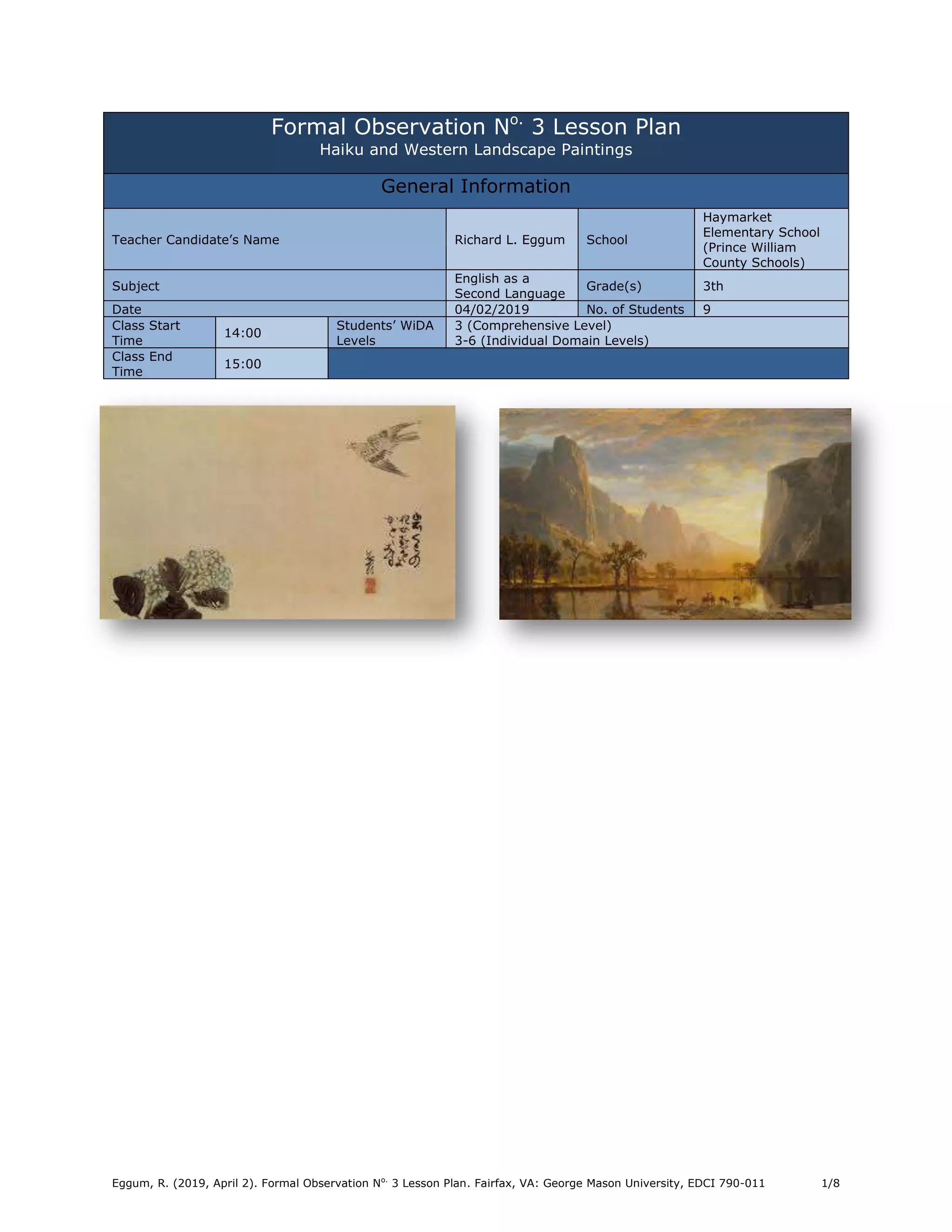 Haiku and western landscape painting | PDF