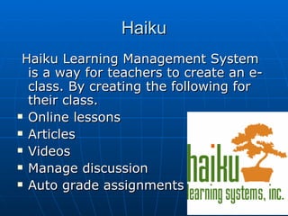 Haiku and wizi q for teaching literacy skills ppt 4 | PPT