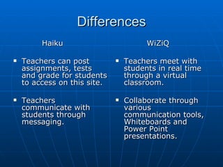 Haiku and wizi q for teaching literacy skills ppt 4 | PPT