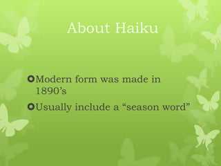 Haiku and you! | PPTX