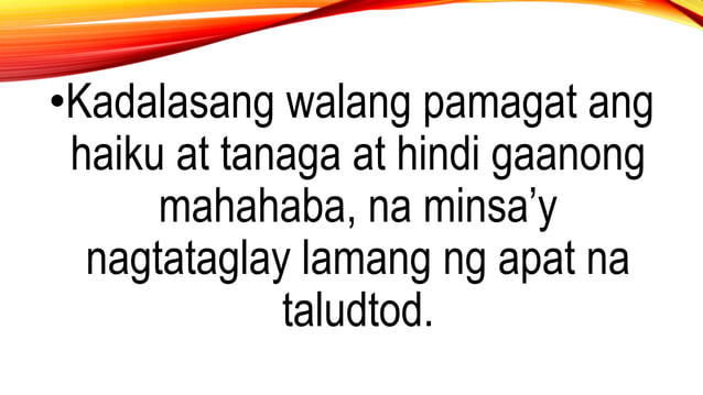 SENRYU,HAIKU AT TANAGA | PPTX