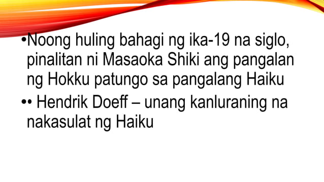 SENRYU,HAIKU AT TANAGA | PPTX