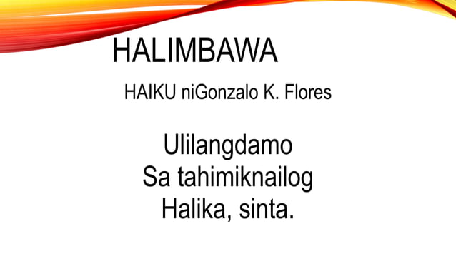 SENRYU,HAIKU AT TANAGA | PPTX