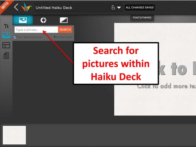 Haiku deck tutorial | PPT