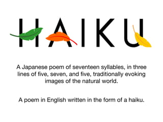 Haiku | PPT