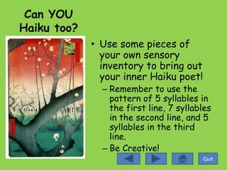 Haiku Lesson | PPTX