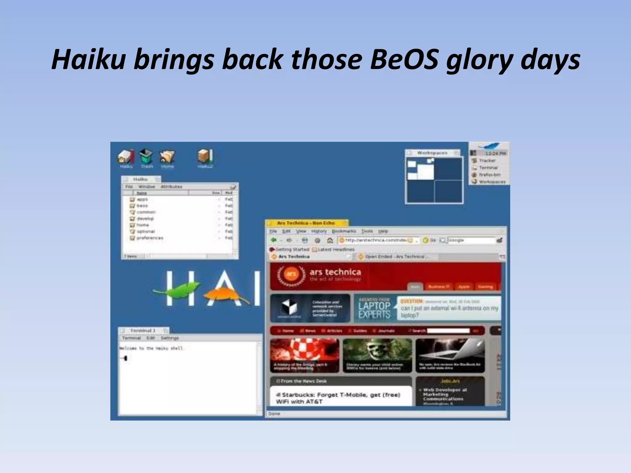 Haiku operating system | PPTX