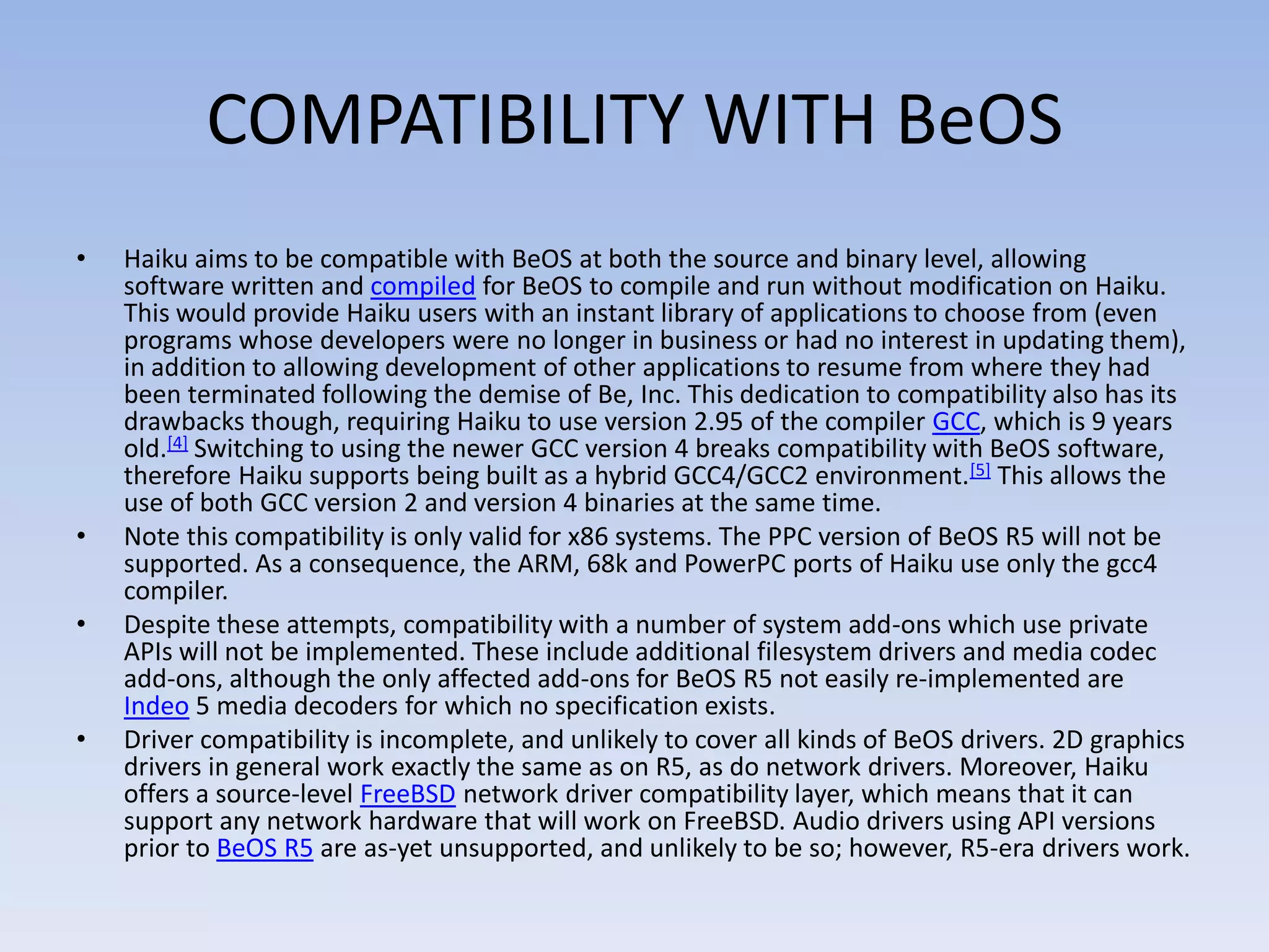 Haiku operating system | PPT