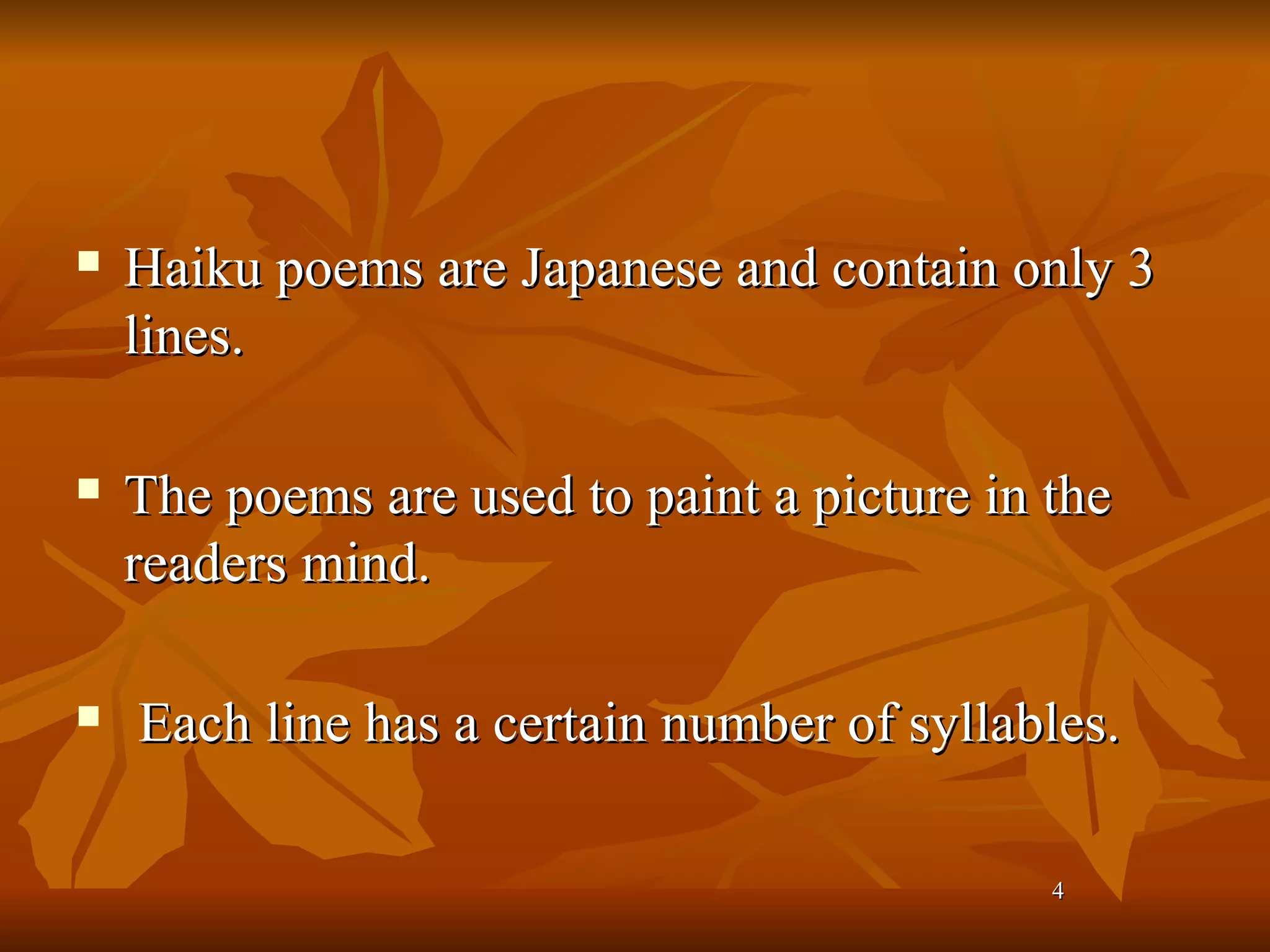 Haiku poems | PPT