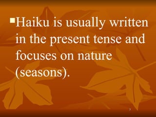 Haiku poems | PPT