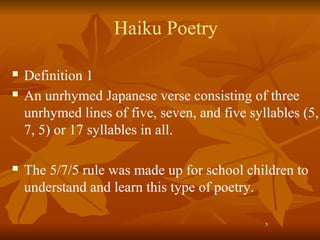 Haiku poems | PPT