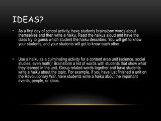 Haiku poems | PPT