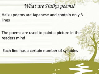 Haiku Poems About Spring