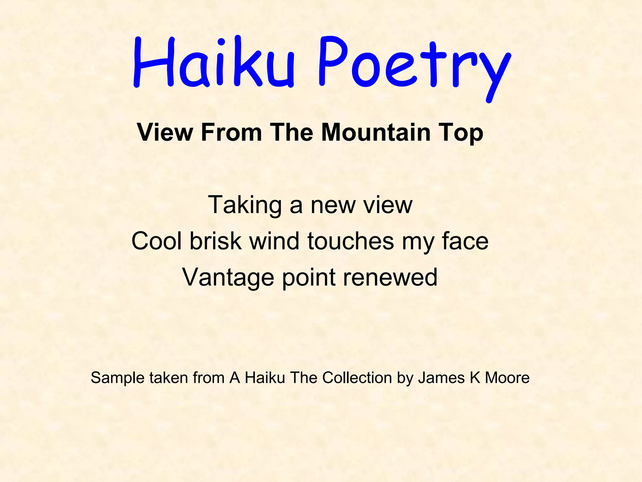 Haiku poetry | PPT