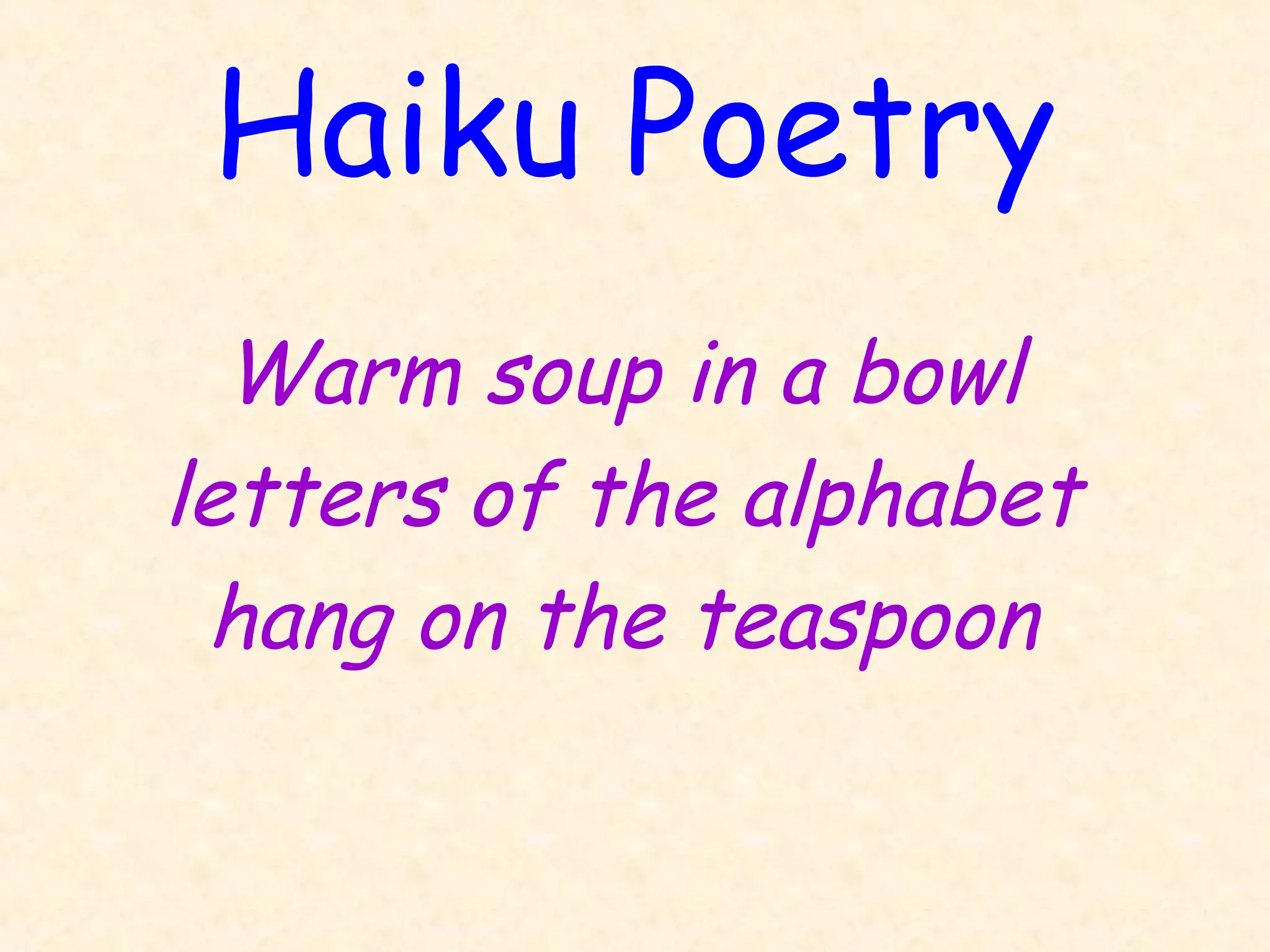 Haiku poetry ppt | PPT