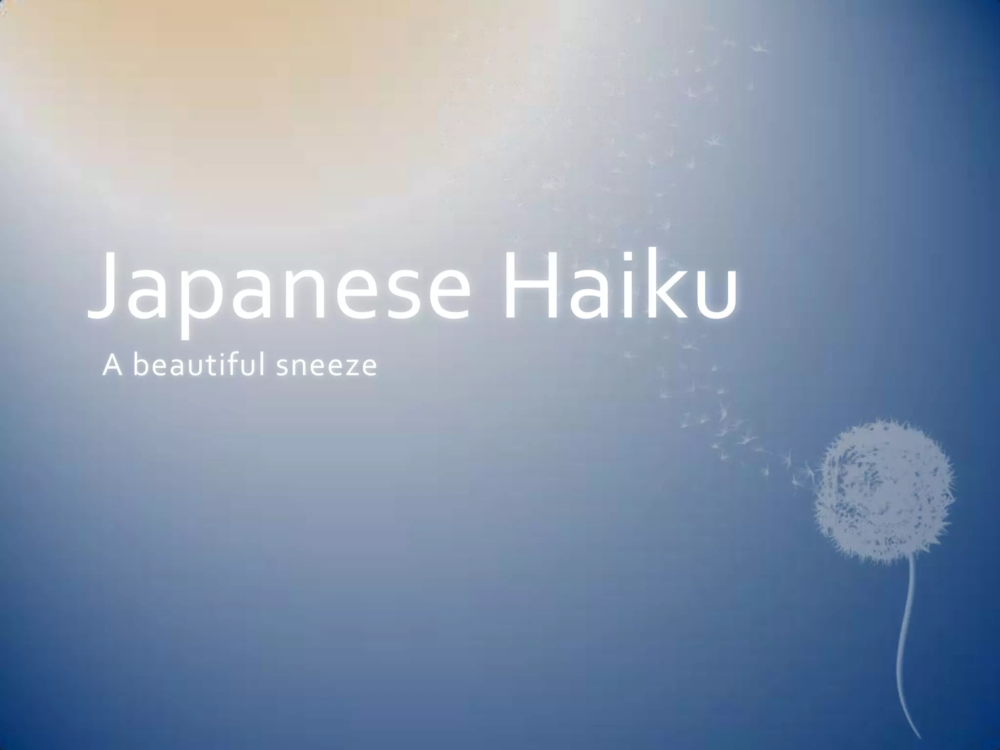 Haiku Powerpoint | PPTX