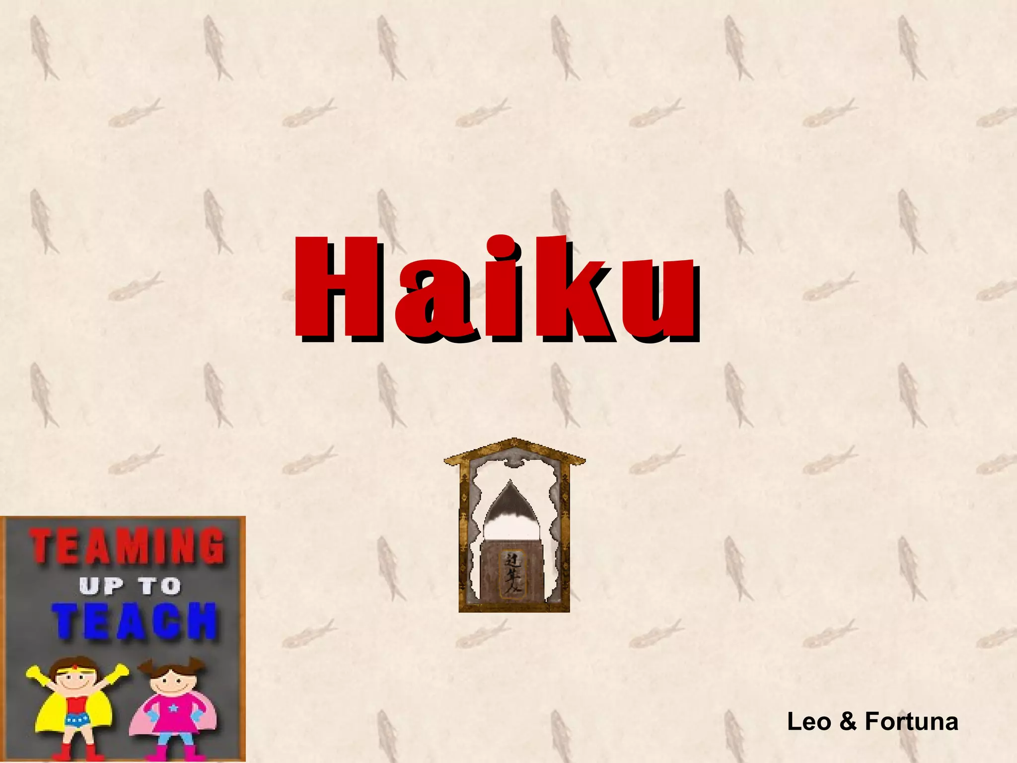 How to write a haiku ppt | PPT