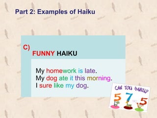 How to write a haiku ppt | PPT