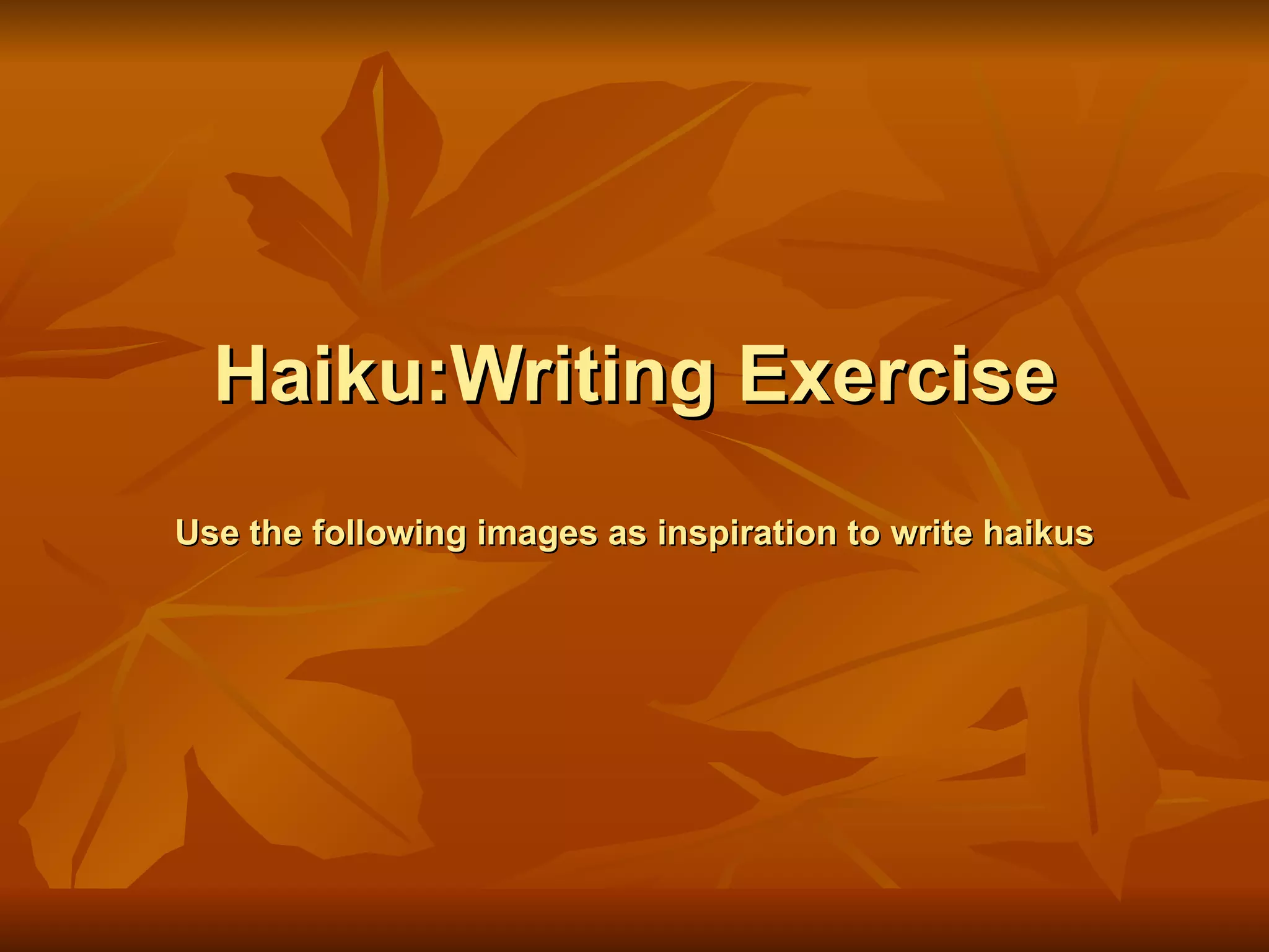 Haiku Prompts | PPT