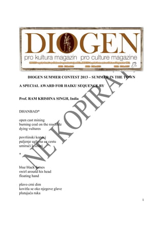 Haiku sequence prof._ram_krishna_singh_india | PDF