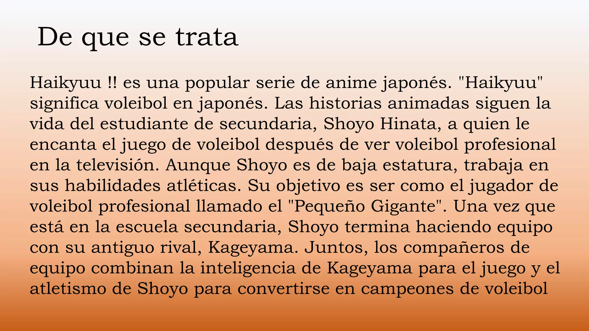 Haikyuu | PPTX