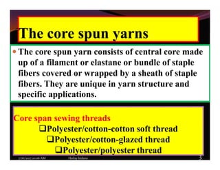 Hailay k. core yarn | PDF