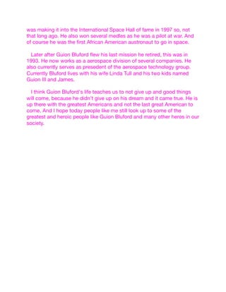 Guion Bluford by Hailey | PDF